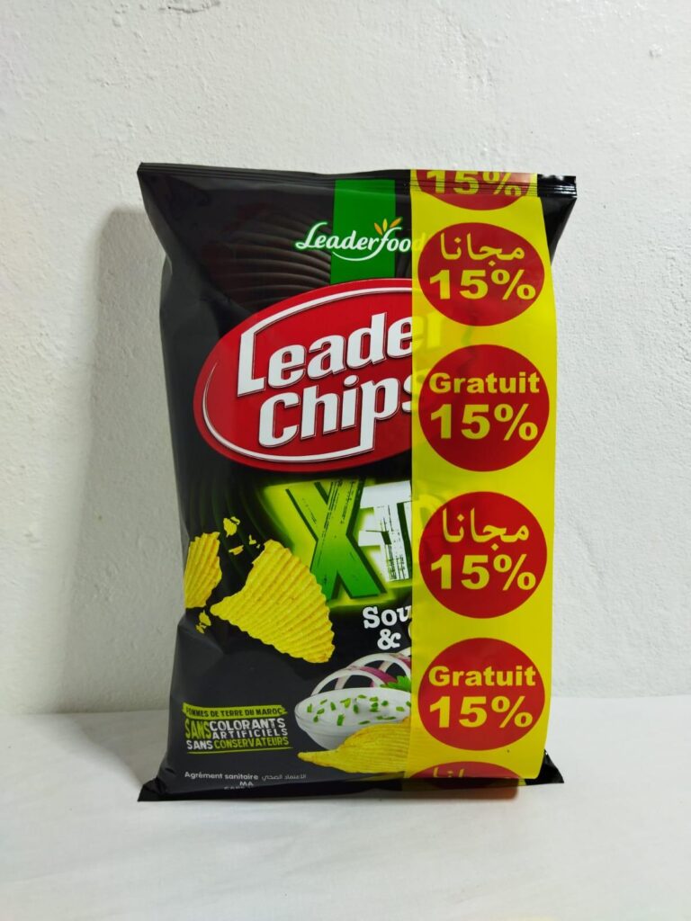 CHIPS EXTREN SOUR CREAM ET OIGNONS LEADER FOOD 85G – CIMAMARKET