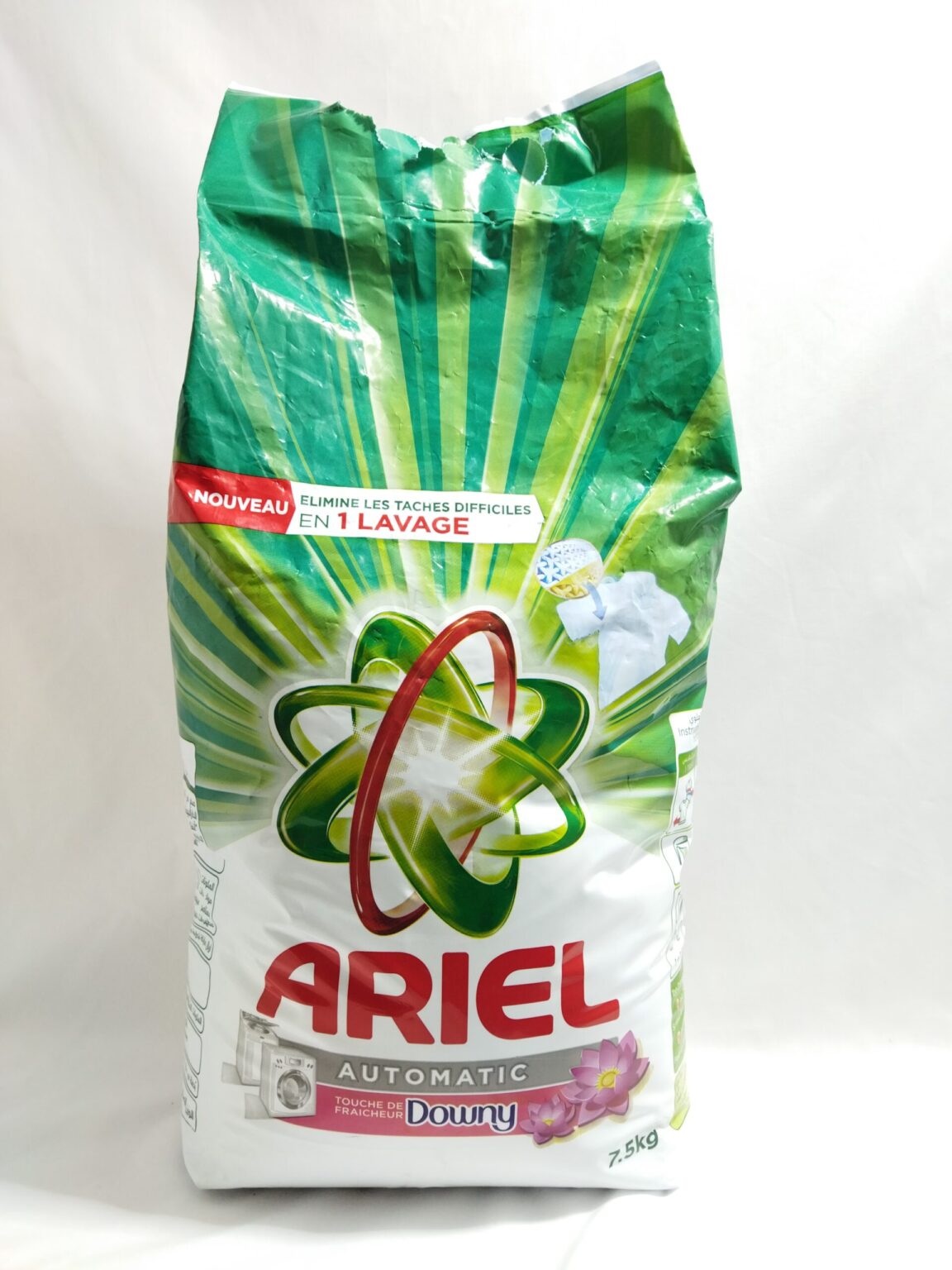 LESSIVE EN POUDRE ARIEL AUTOMATIC 7,5KG TOUCHE DE FRAÎCHEUR DOWNY ...