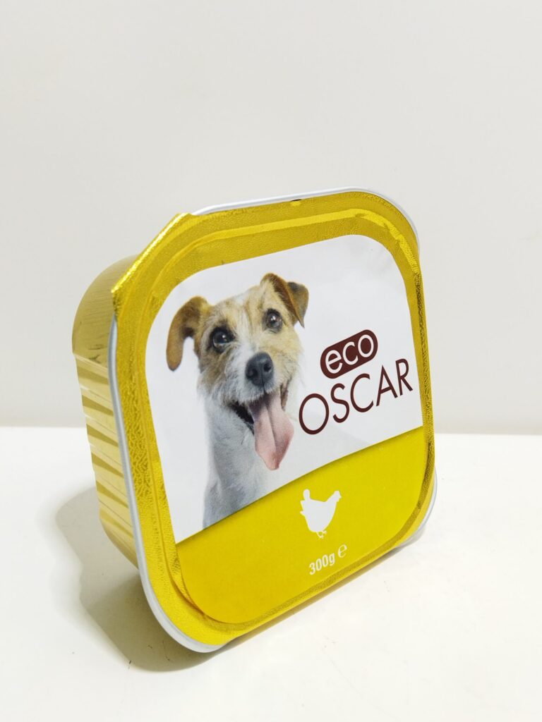 PÂTÉ POUR CHIEN GOÛT POULET ECO OSCAR 300G – CIMAMARKET
