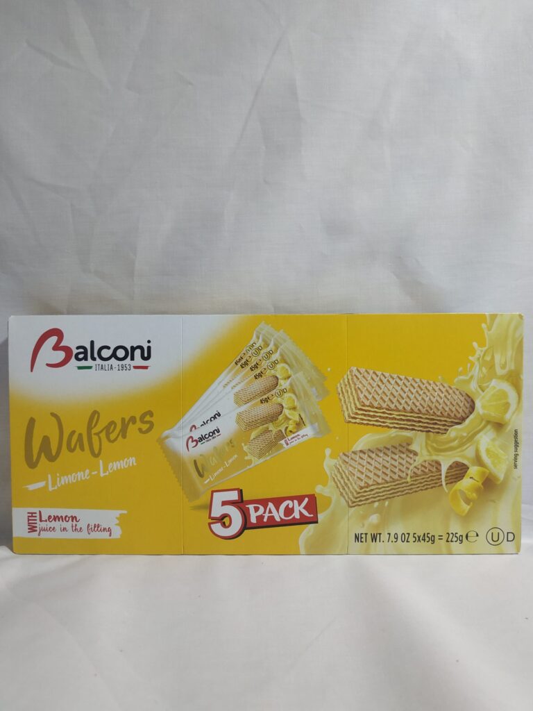 WAFERS LEMON 5 PACK BALCONI 225G – CIMAMARKET